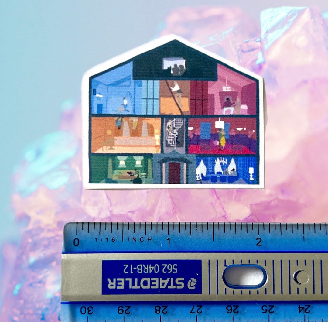 Lover House Cartoon Sticker - Etsy