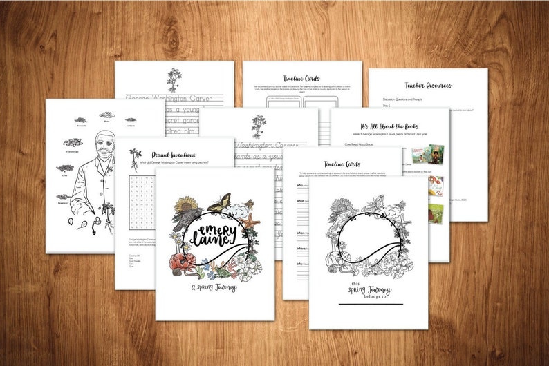 Seeds Plant Life Cycle George Washington Carver Unit Study - Etsy