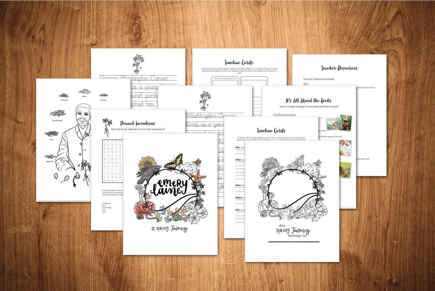 Seeds, Plant Life Cycle, George Washington Carver Unit Study - Etsy
