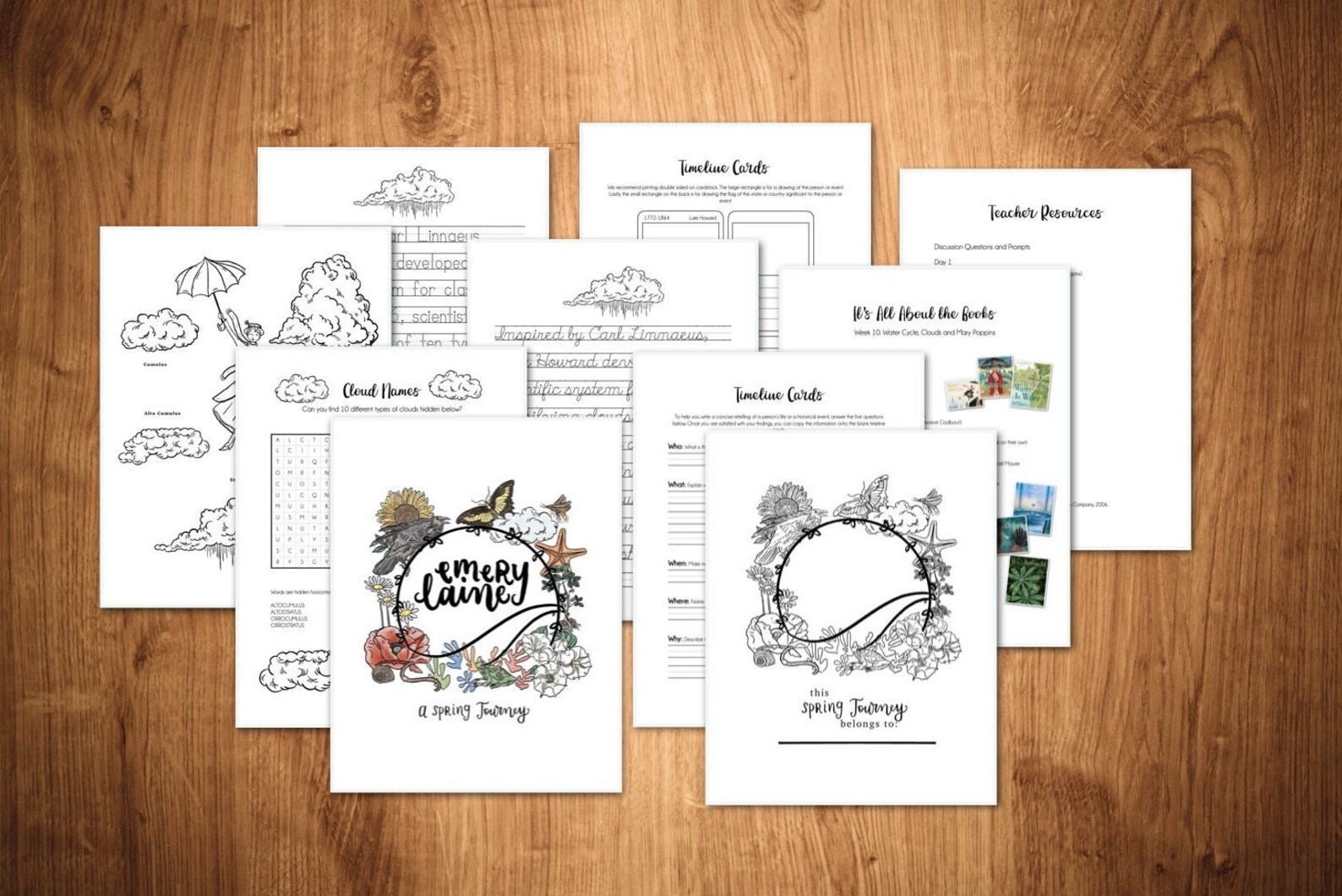 Water Cycle, Clouds and Mary Poppins Unit Study - Etsy