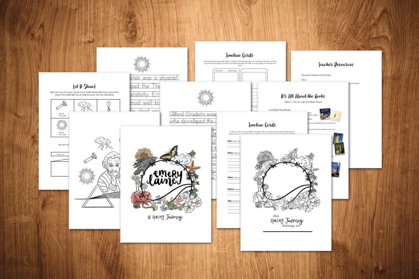 The Sun, Light and Albert Einstein Unit Study - Etsy