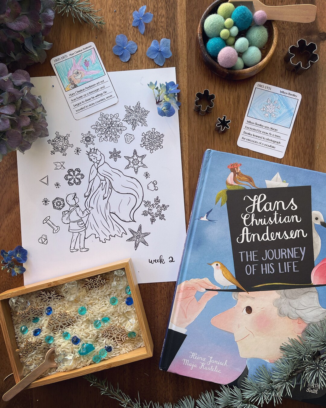 Snow, Wilson Bentley and Hans Christian Andersen Unit Study - Etsy