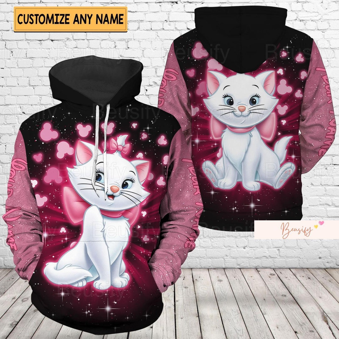 Marie Cat Hoodie, Custom Marie Hoodie, Marie Cat Shirt, Cute Marie ...