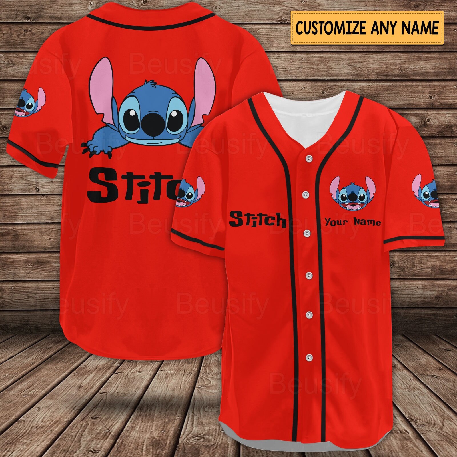 Stitch Baseball Jersey, Stitch Shirt, Stitch Jersey sold by Beth ...
