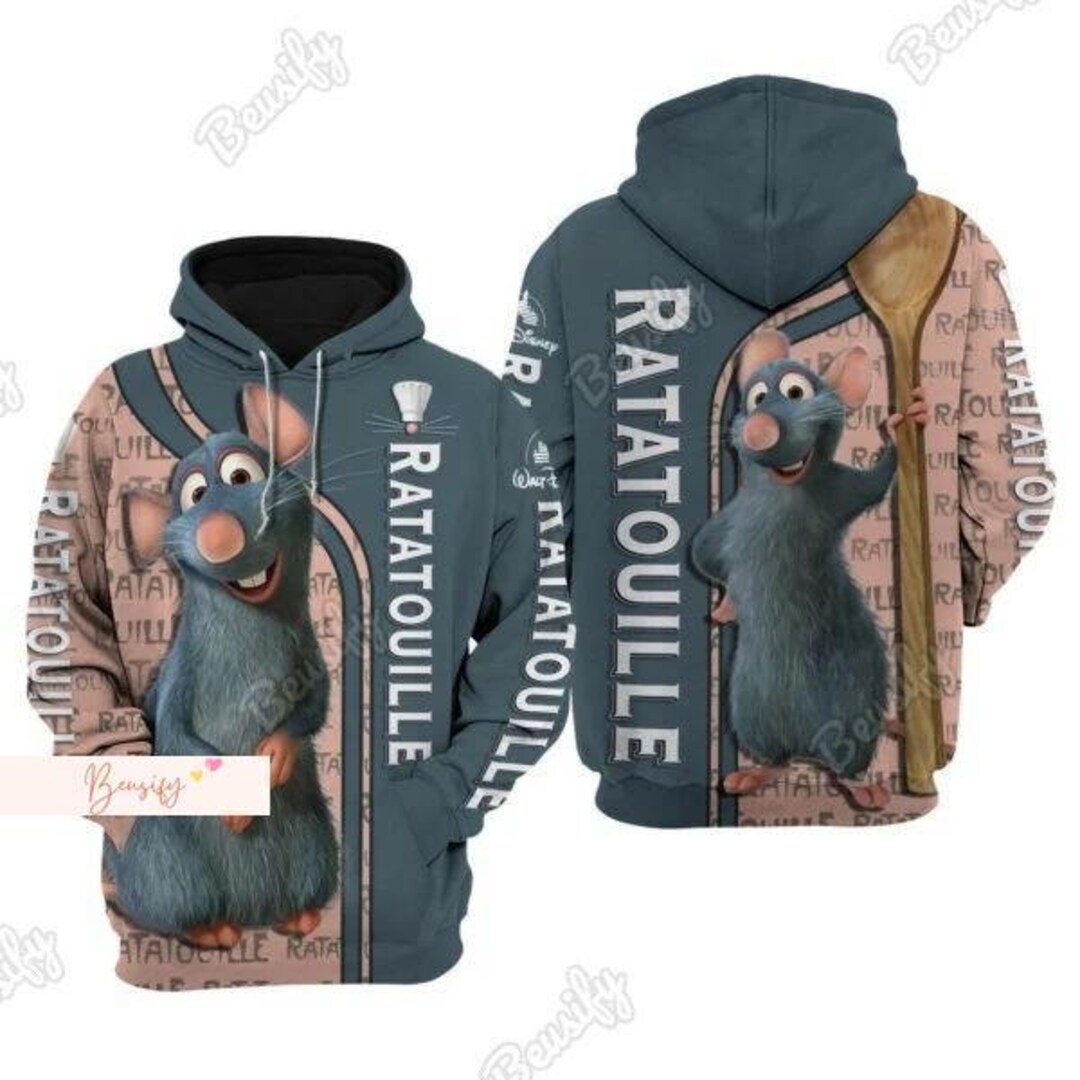 Ratatouille Hoodie, Remy Mouse Hoodie, Disney Remy Hoodie, Mouse Chef ...