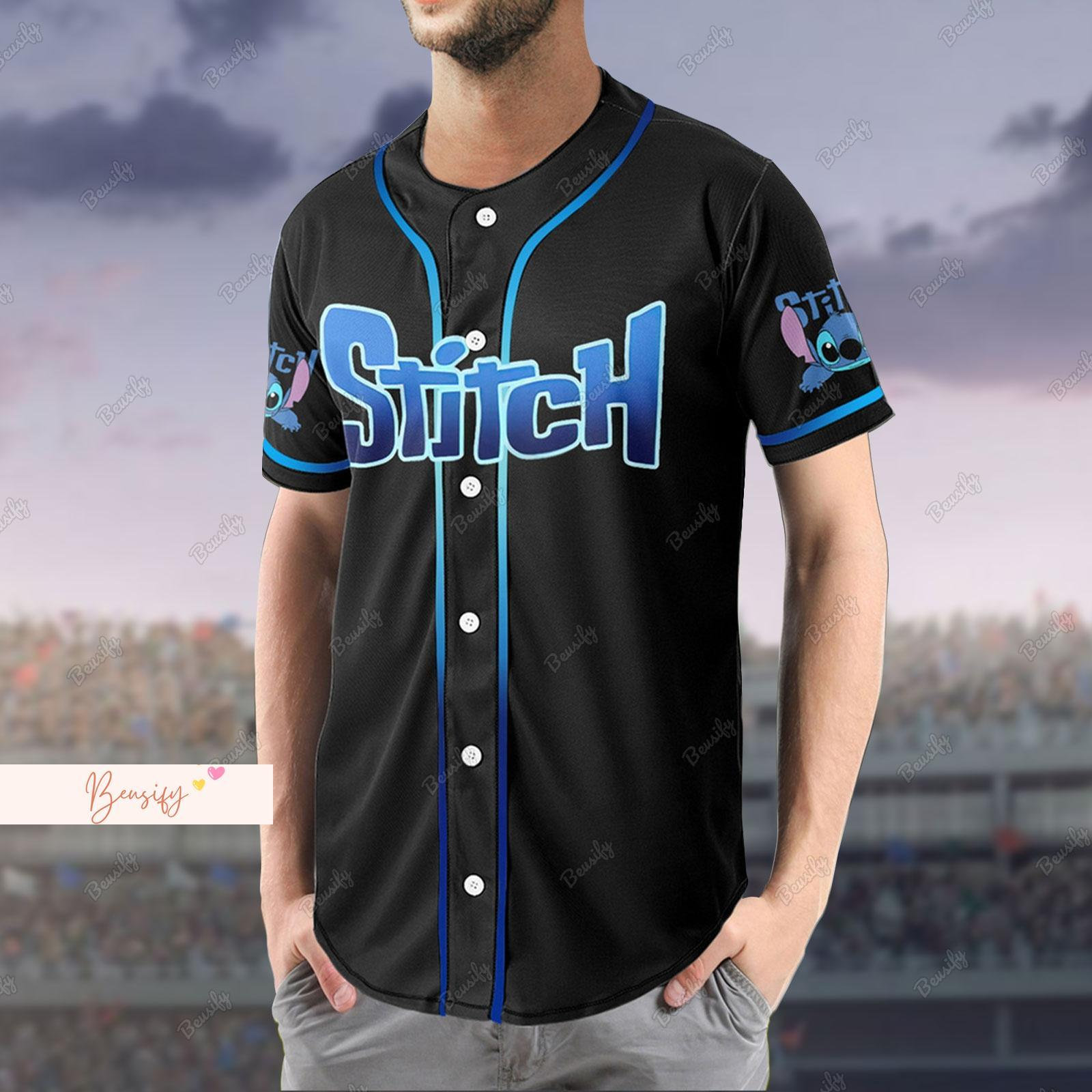 Disney Stitch y Lilo Stitch y Angel Jerseys de Béisbol, Jersey Fan de ...