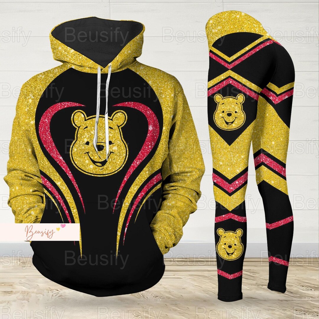 Pooh Bear Hoodie, Winnie the Pooh Leggings, Cute Pooh Hoodie, Disney ...
