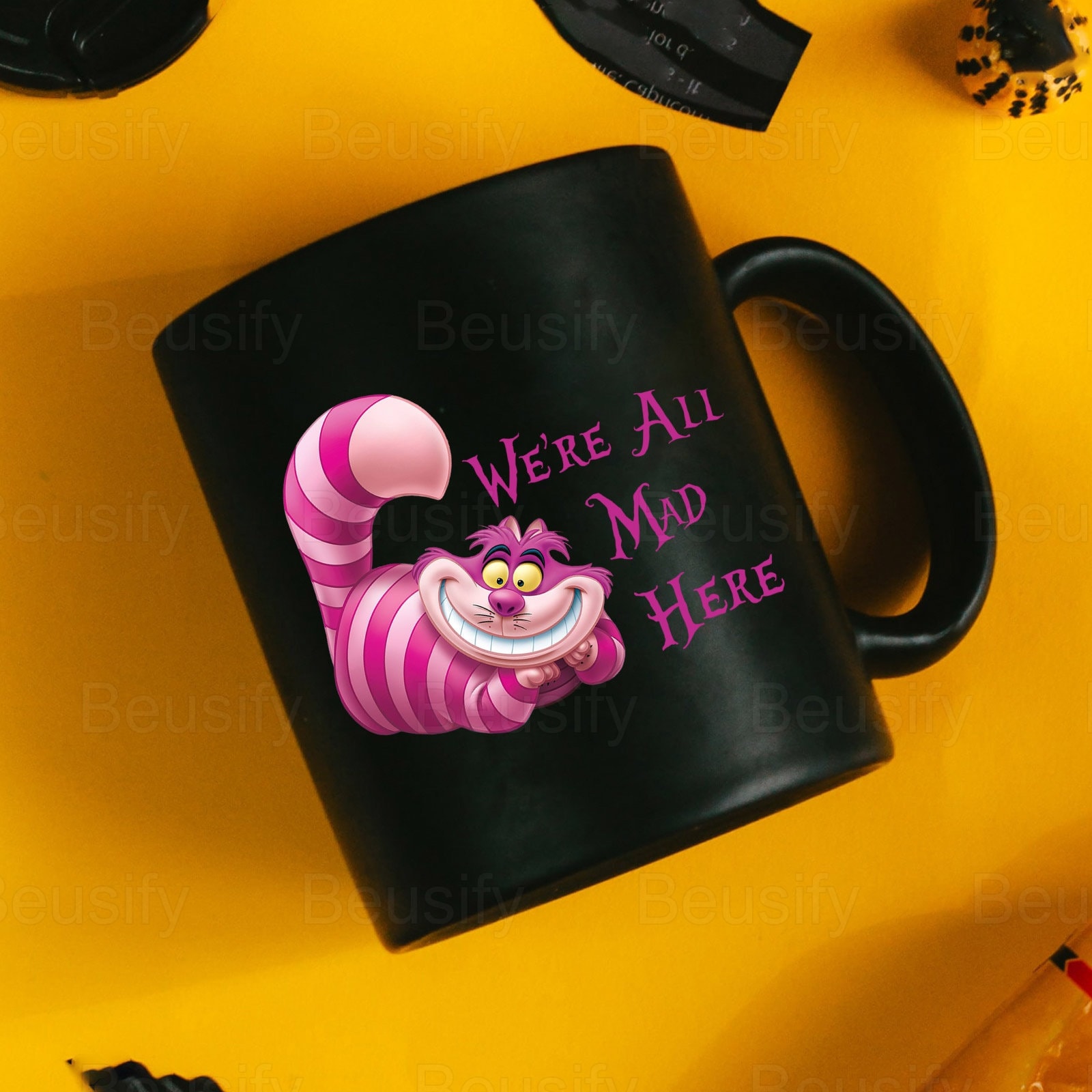 Cheshire Cat Mugs, Cheshire Cat Coffee Mugs, Disney Cat Cup sold by ...