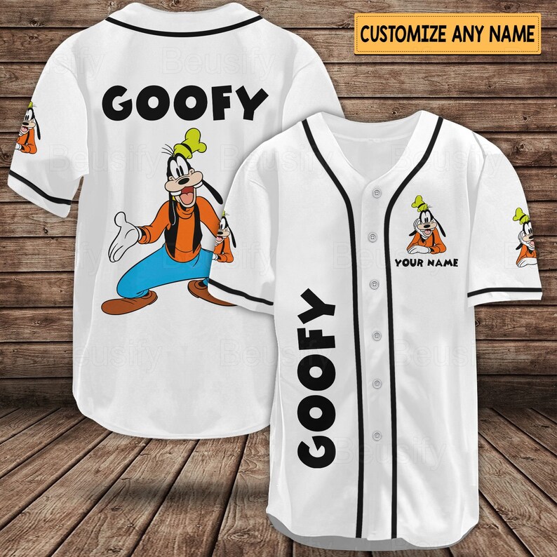 Goofy Baseball Jersey Goofy Shirt Goofy Jersey Shirt Disney - Etsy