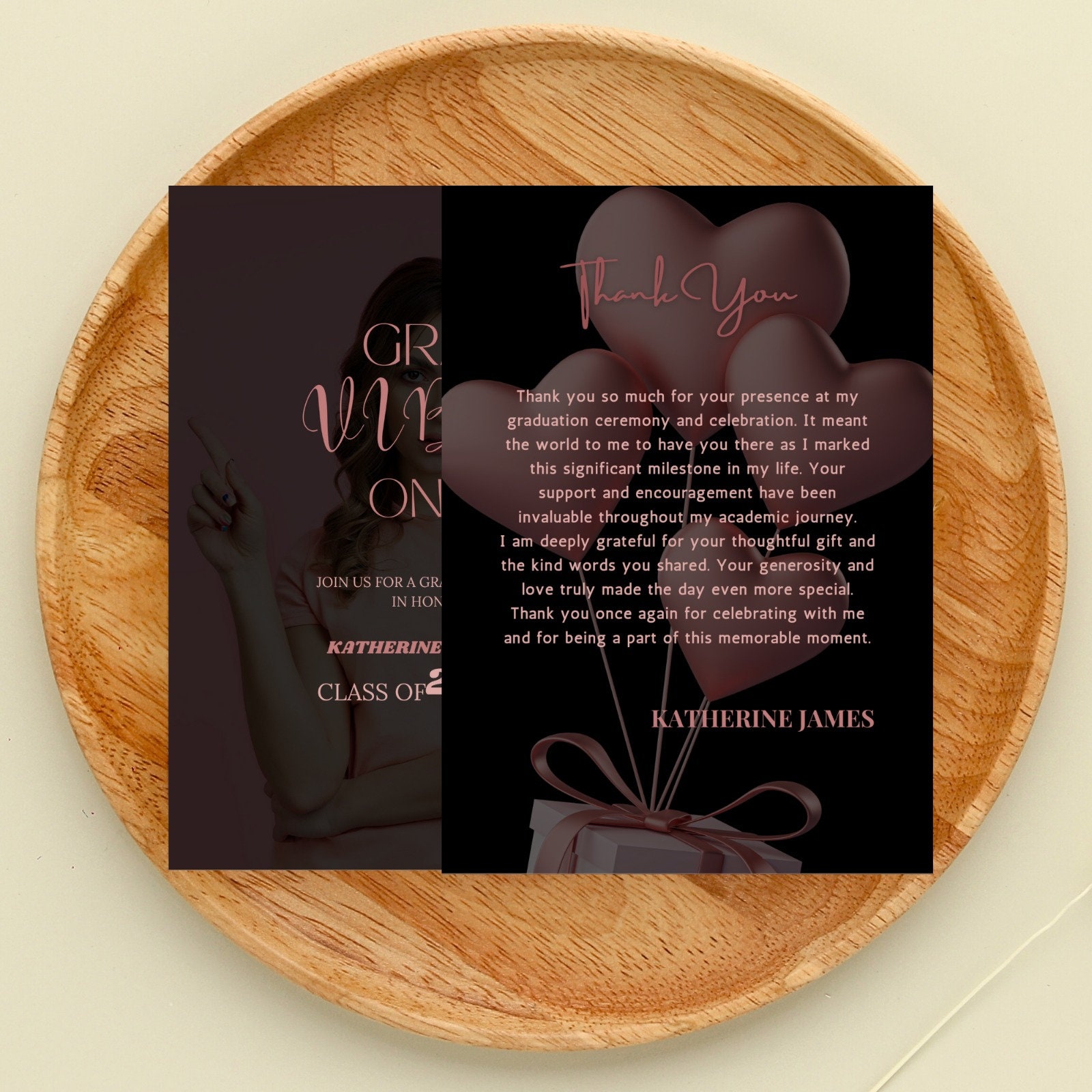 Editable University Invite Template for Her Class of 2024 University ...