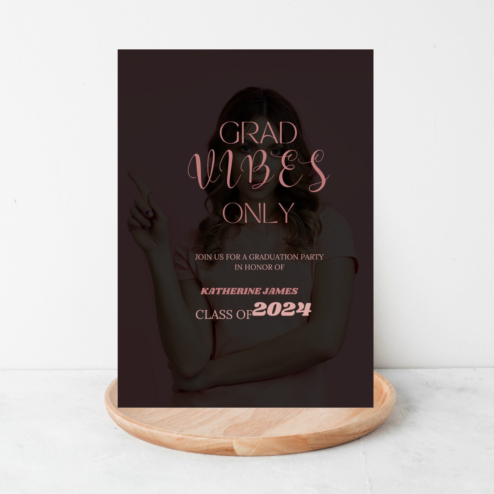 Editable University Invite Template for Her Class of 2024 University ...
