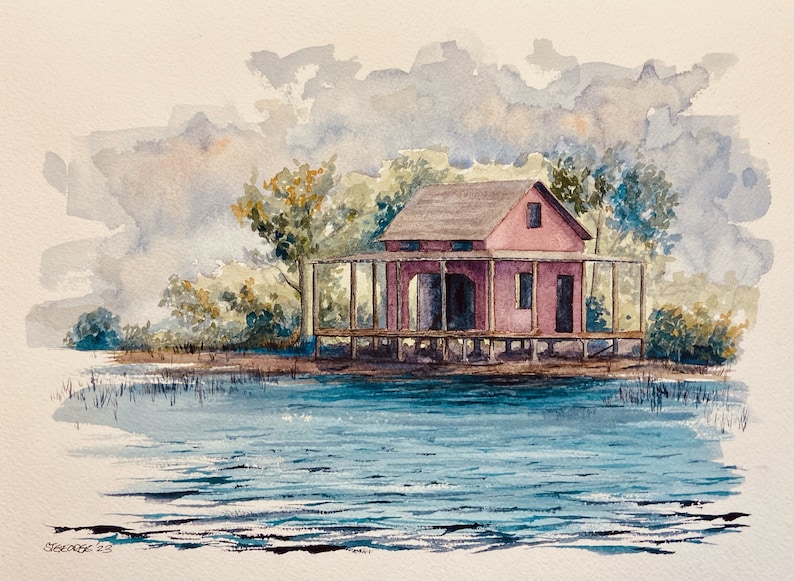 Monroe Cottage Red Shack on Grass Island in Guilford, CT Original ...