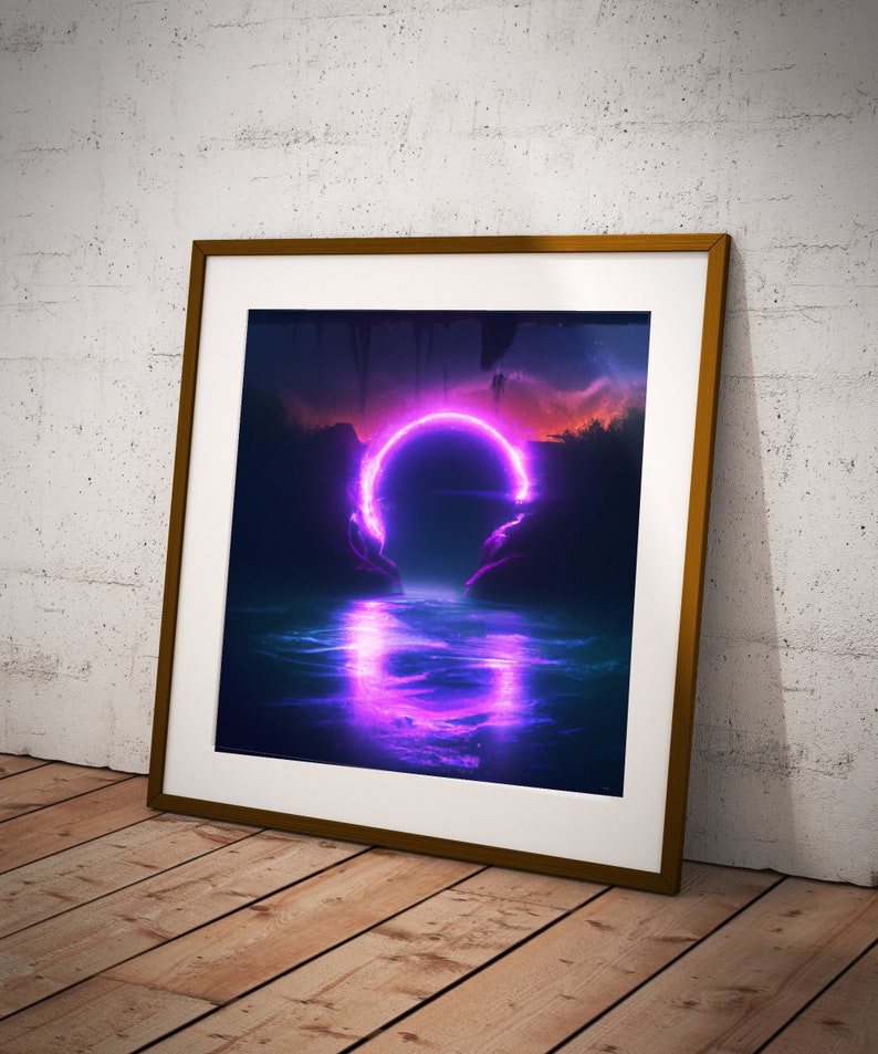 Purple Portal Wall Art - Etsy