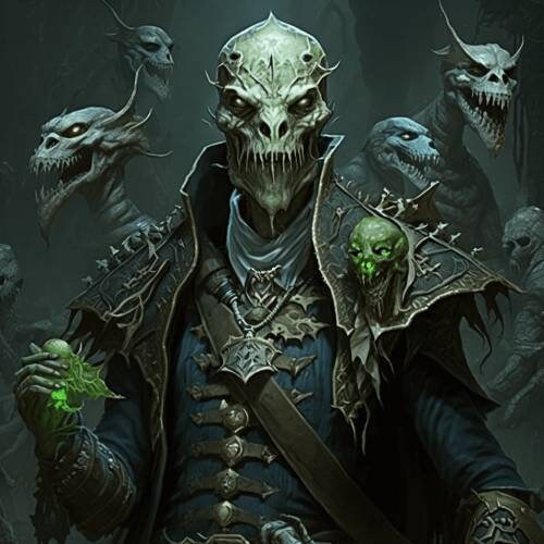 Lizard-man Necromancer, Printable Art. - Etsy