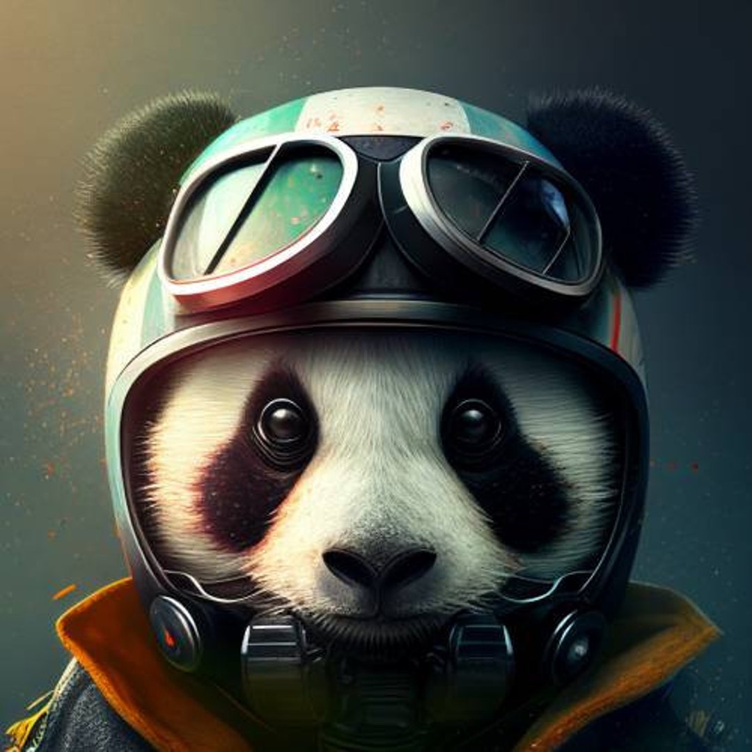 Cute Panda Pilot, Printable Art. - Etsy