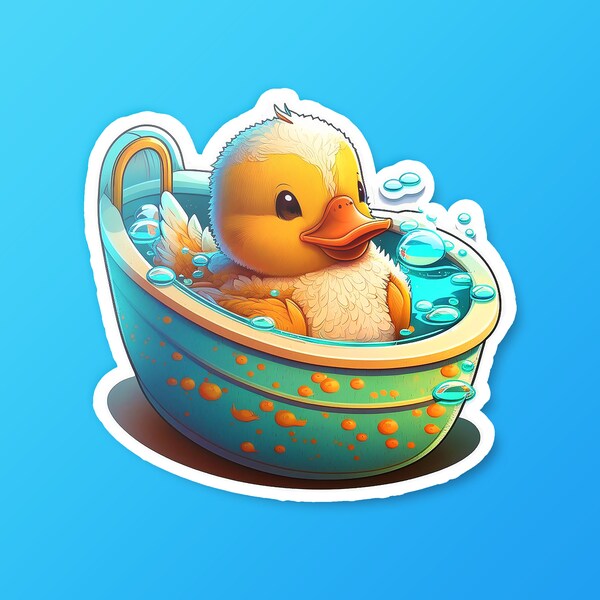 Rubber Duck Sticker - Etsy