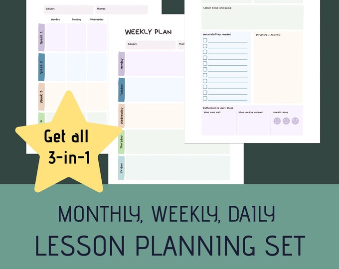 Editable Lesson Plan Templates for Teachers, Lesson Plan Templates for ...
