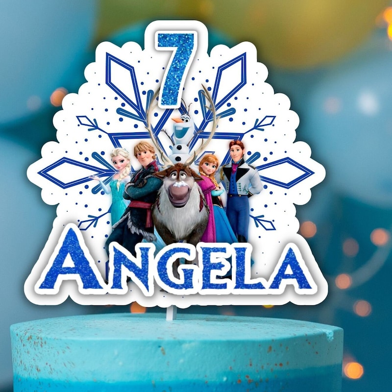 Frozen Cake Topper - Etsy