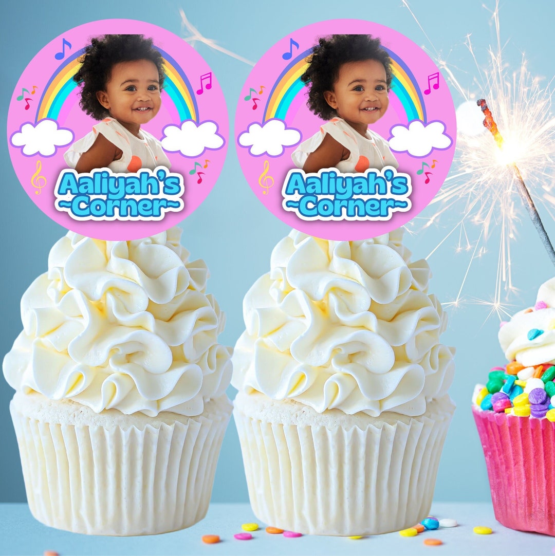Gracie's Corner Cupcake Topper: Personalized Birthday Party (digital ...