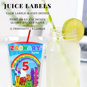 Juice Label, Free Customize, Printable File, Digital Download Only - Etsy