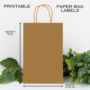 Printable Gift Box Labels, Paper Bag Labels, Free Customize, Printable ...