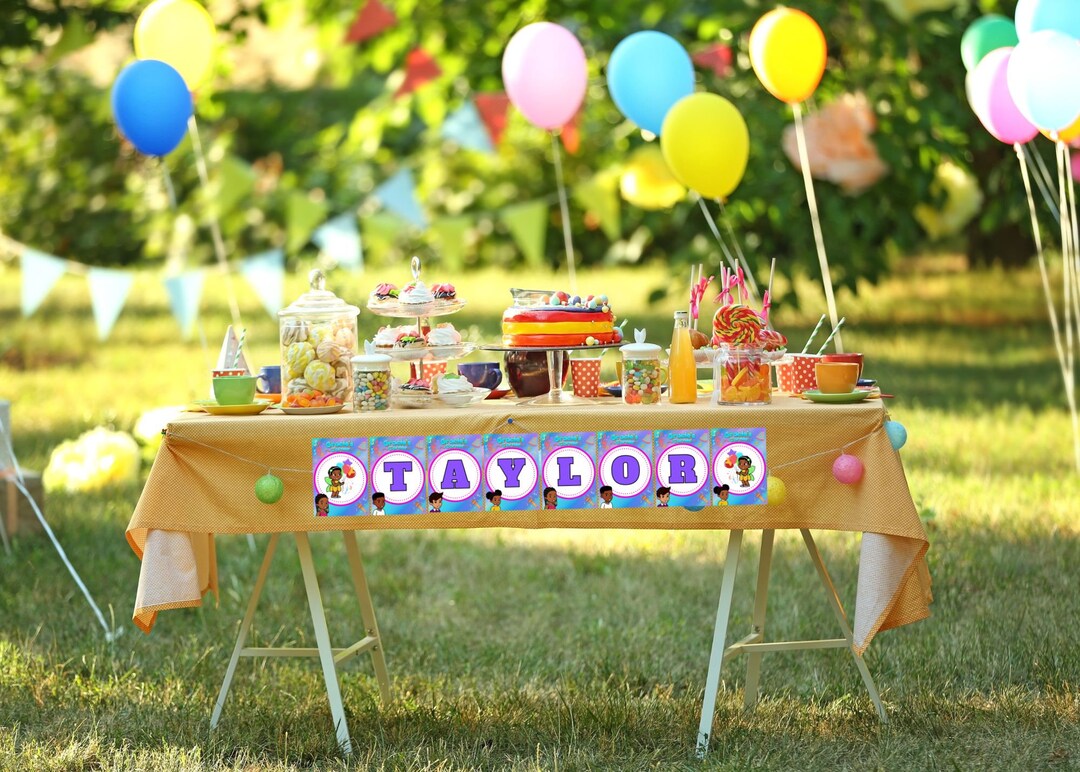 Gracie's Corner Birthday Decoration, Table Bunting, Customized Bunting ...