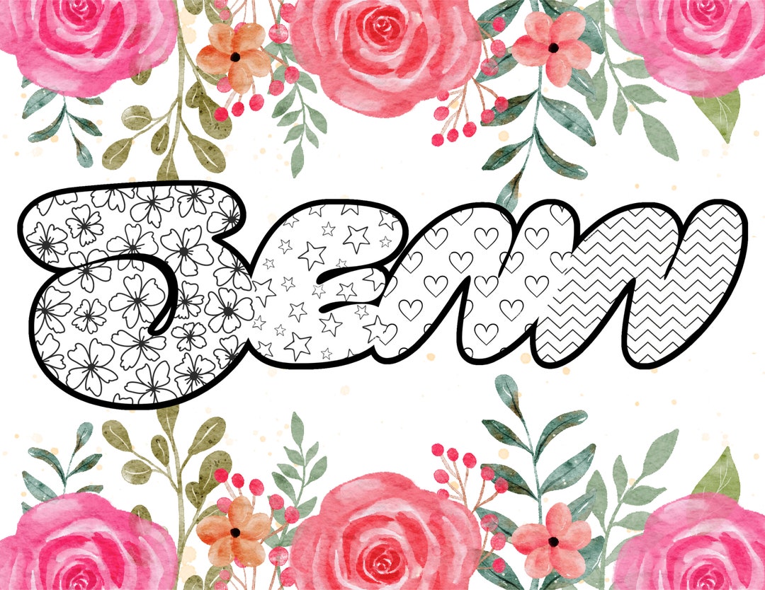 Personalized Name, Coloring Page, Coloring Name, Free Customize ...