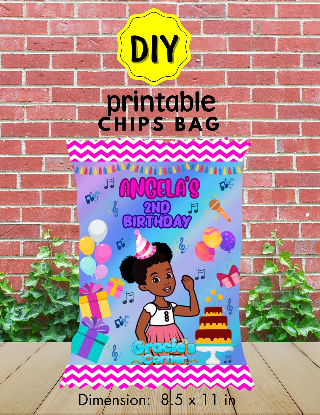 Chips Bag, Chip Bag Template, Free Customize, Labels, Printable ...