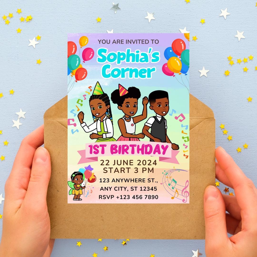 Gracie's Corner Birthday Invitation, Free Customization, Printable ...