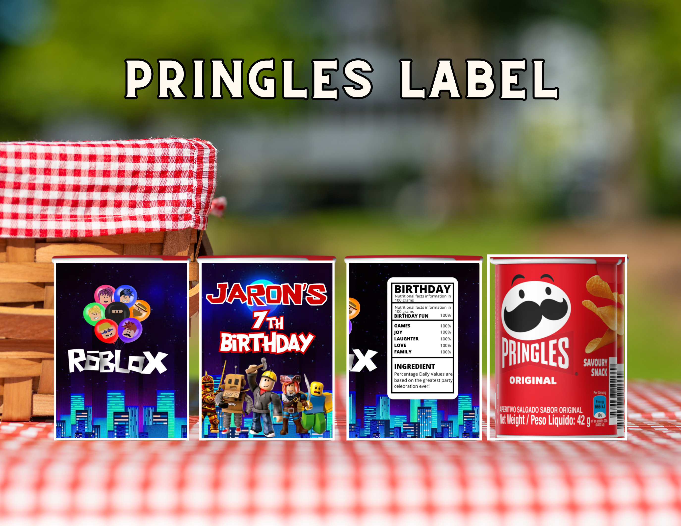 Roblox Pringles Labels, Free Customize, Printable File, Digital ...