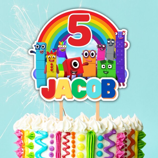 Numberblocks Cake Topper Printable - Etsy