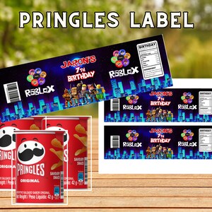 Printable Pringles Labels, Free Customize, Printable File, Digital ...