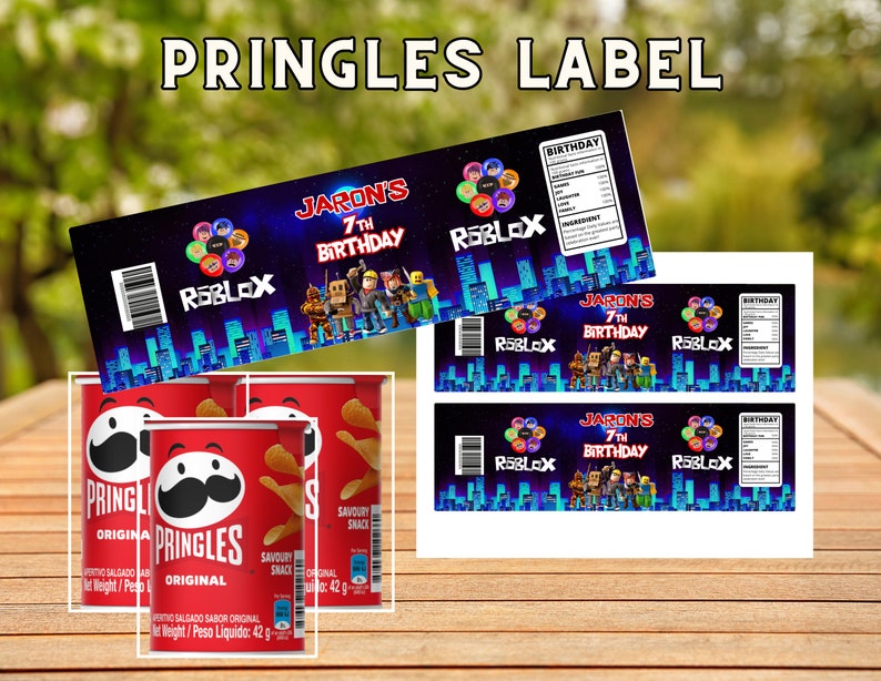 Roblox Pringles Labels, Free Customize, Printable File, Digital ...