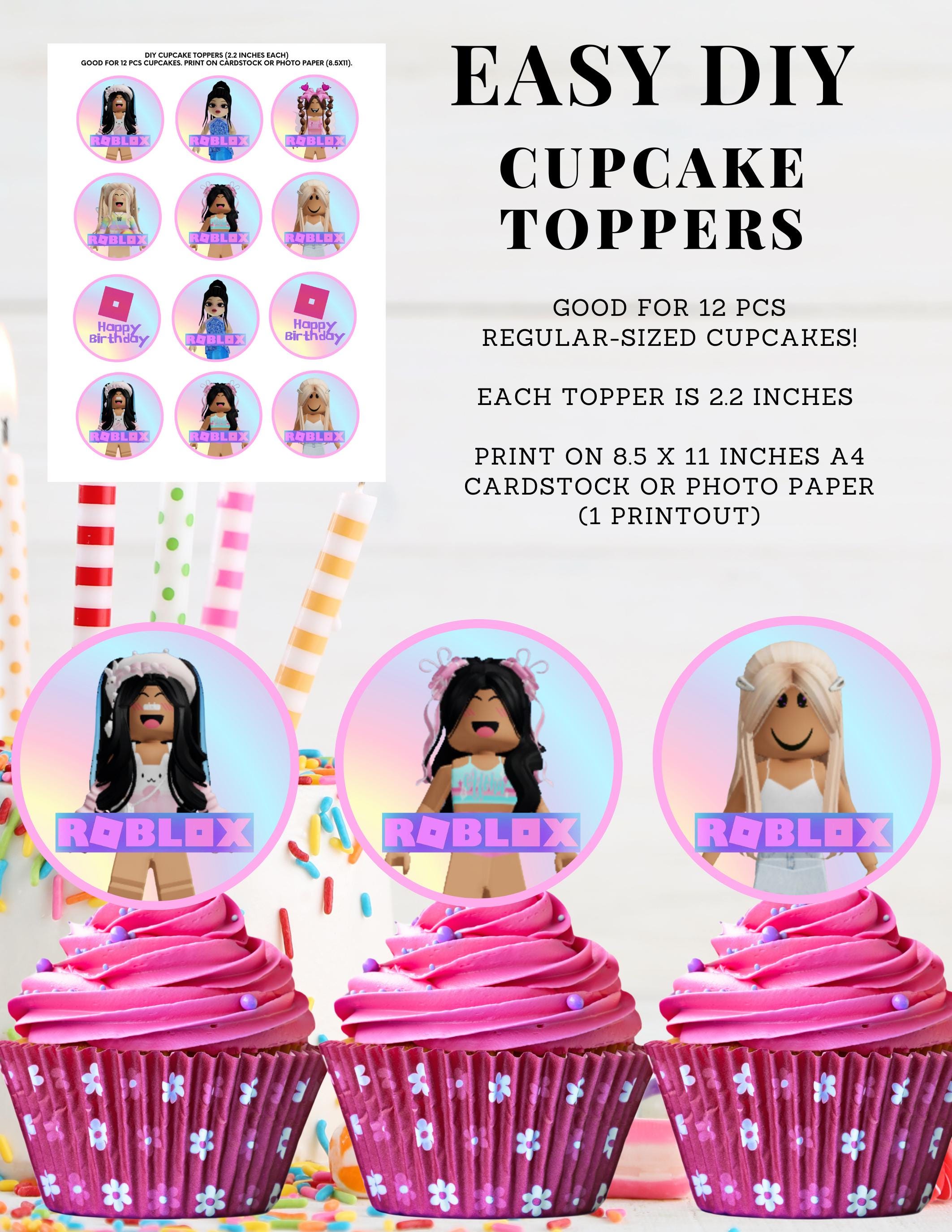 Roblox Girl Cake Topper, Roblox Girl Cake Topper, Kostenlos Anpassen ...