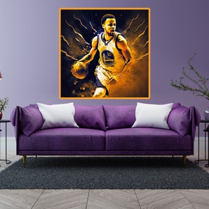 Stephen Curry Poster - Steph Curry Shirt Design - Ai Generated Art ...