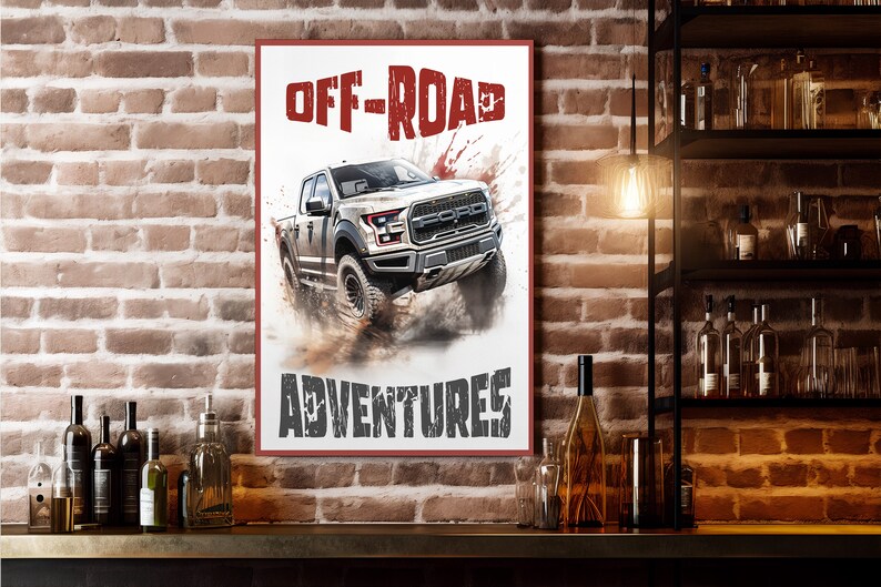 Ford Raptor Poster - Off-road Poster - Ford Ranger Raptor - Wall Print ...