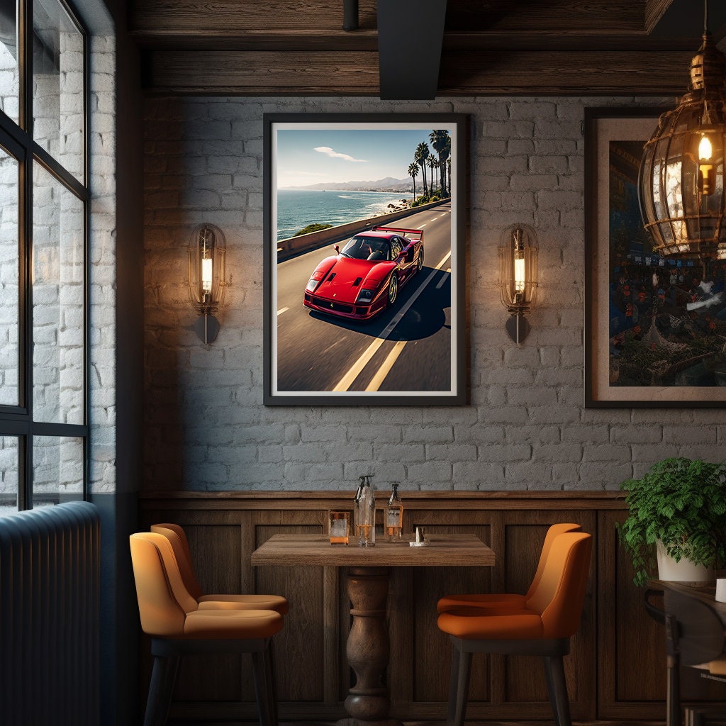 Ferrari Poster - Ferrari Wall Art - California Painting - California ...