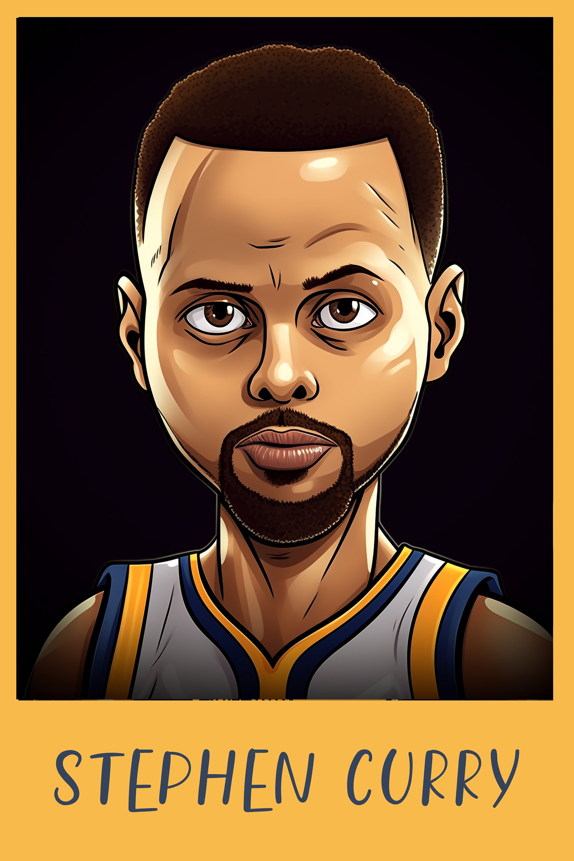Stephen Curry Poster Steph Curry Ai Generated Art Christmas Gift Home ...