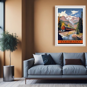 Colorado Travel Poster - Colorado Print - Vintage Travel Poster - Home ...