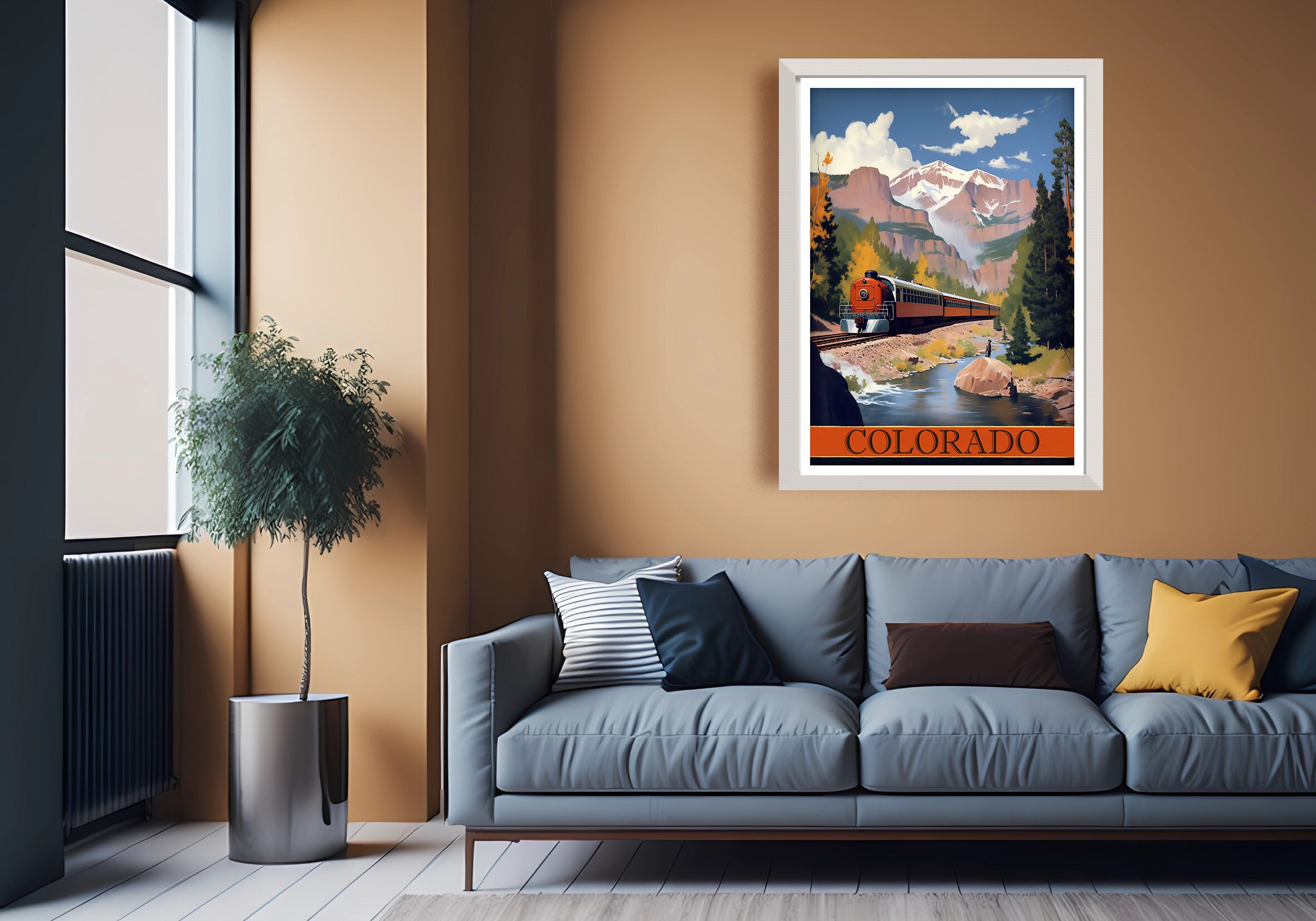 Colorado Travel Poster - Colorado Print - Vintage Travel Poster - Home ...