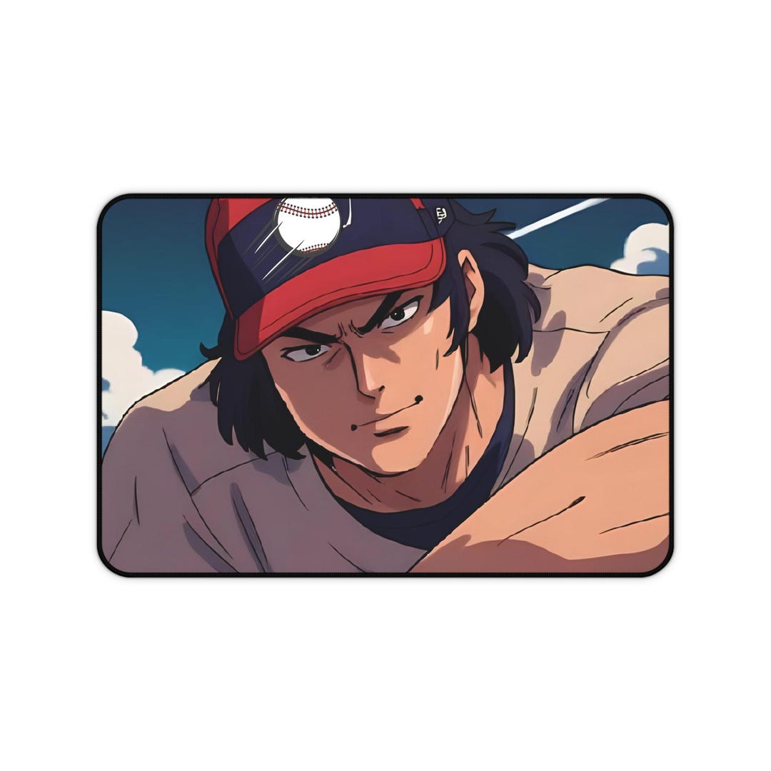 Baseball Lover Desk Mat, Sports Fan Desk Pad, Baseball Action Mouse Pad ...