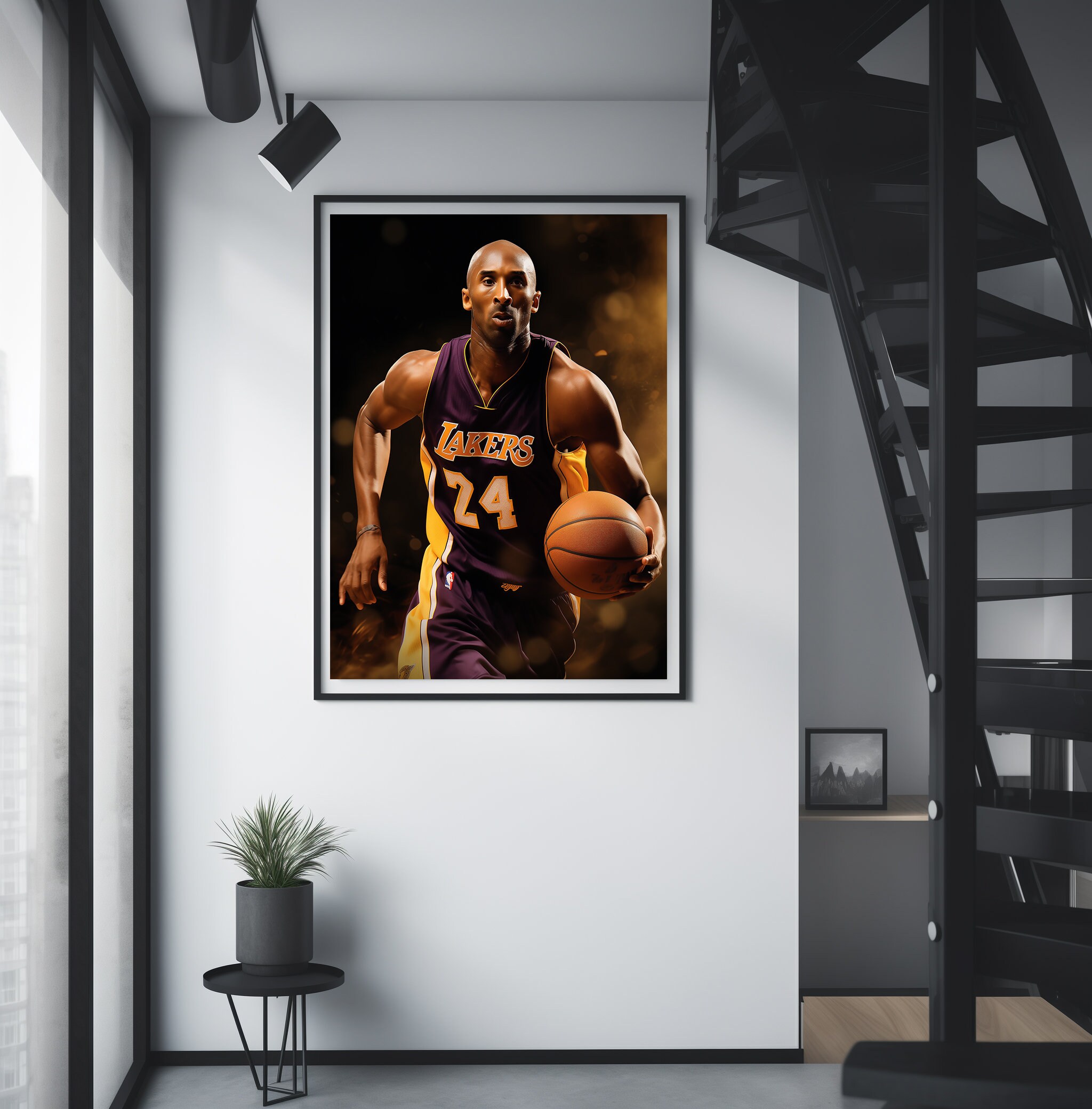Kobe Bryant Kobe Bryant Poster Basketball Poster Ai Generated Art Kobe ...