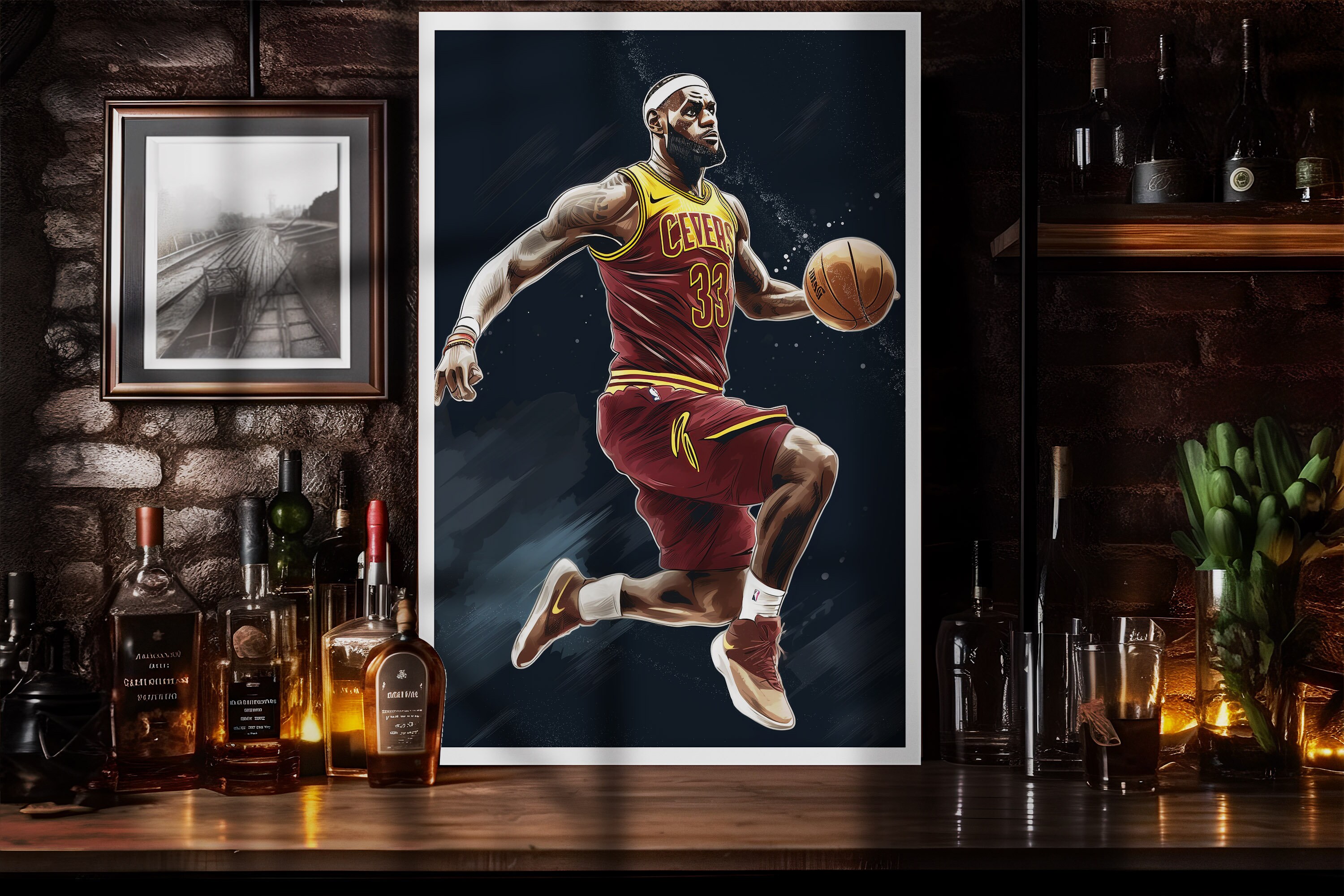 Lebron James Poster - Lebron Poster - Poster Art - AI Generated Art ...