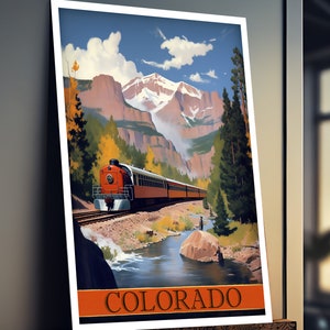 Colorado Travel Poster - Colorado Print - Vintage Travel Poster - Home ...