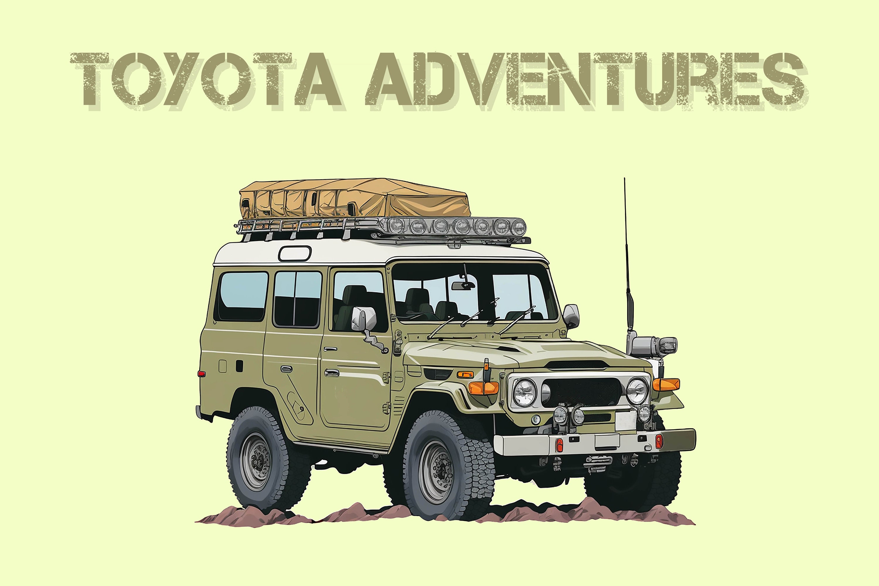 Toyota Off-road - off Road Poster - Toyota Poster - Home Decor ...