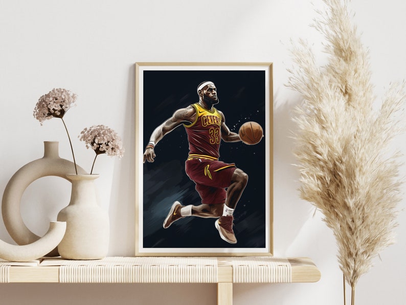 Lebron James Poster - Lebron Poster - Poster Art - AI Generated Art ...