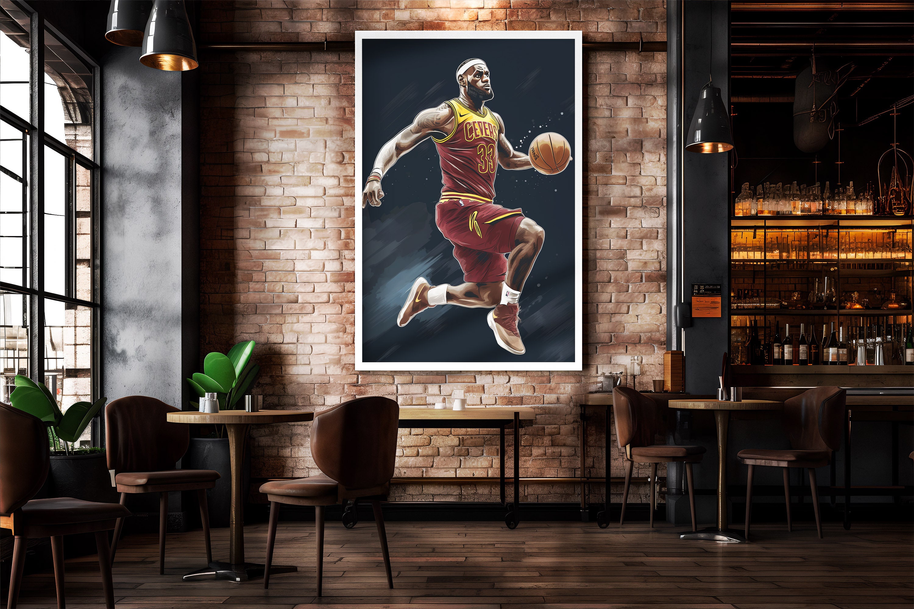 Lebron James Poster - Lebron Poster - Poster Art - AI Generated Art ...