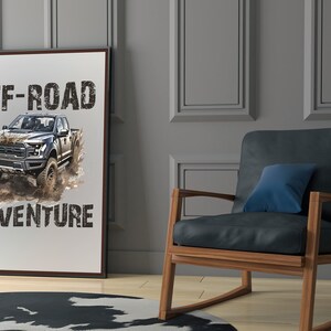 Off-road Poster - Ford Ranger Raptor - Wall Print - AI Generated Art ...