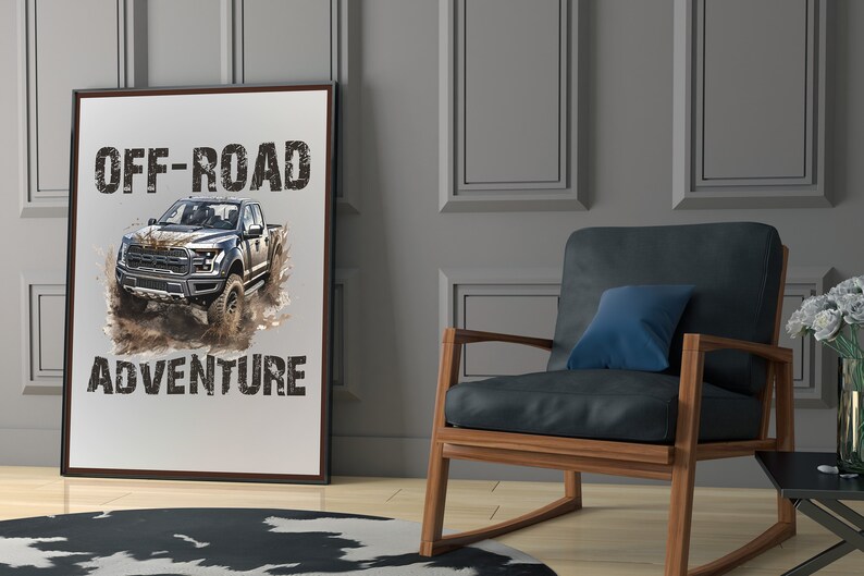 Off-road Poster - Ford Ranger Raptor - Wall Print - AI Generated Art ...