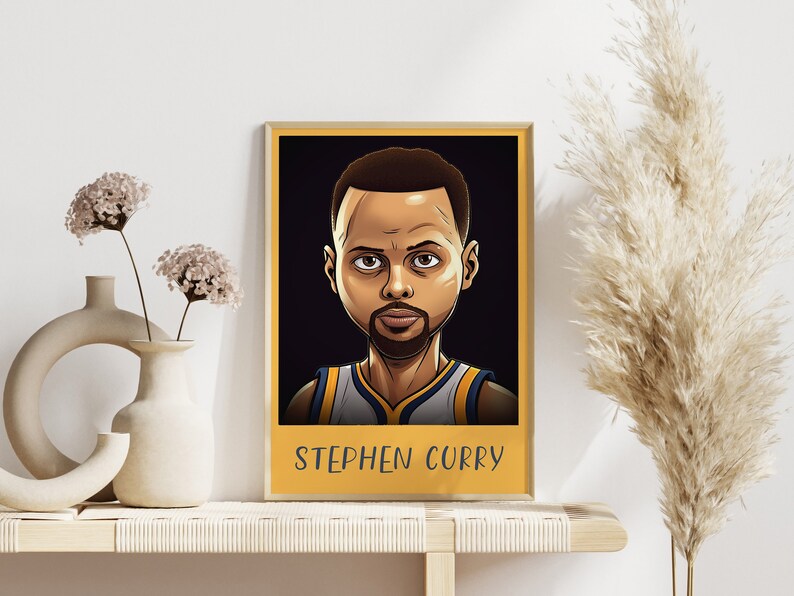 Stephen Curry Poster - Steph Curry - Ai Generated Art - Christmas Gift ...